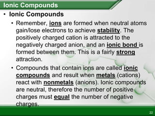 Properties and Formation of Ionic Compounds Powerpoint | PPTX