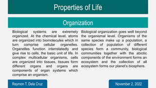 Properties and Orign of Life.pptx
