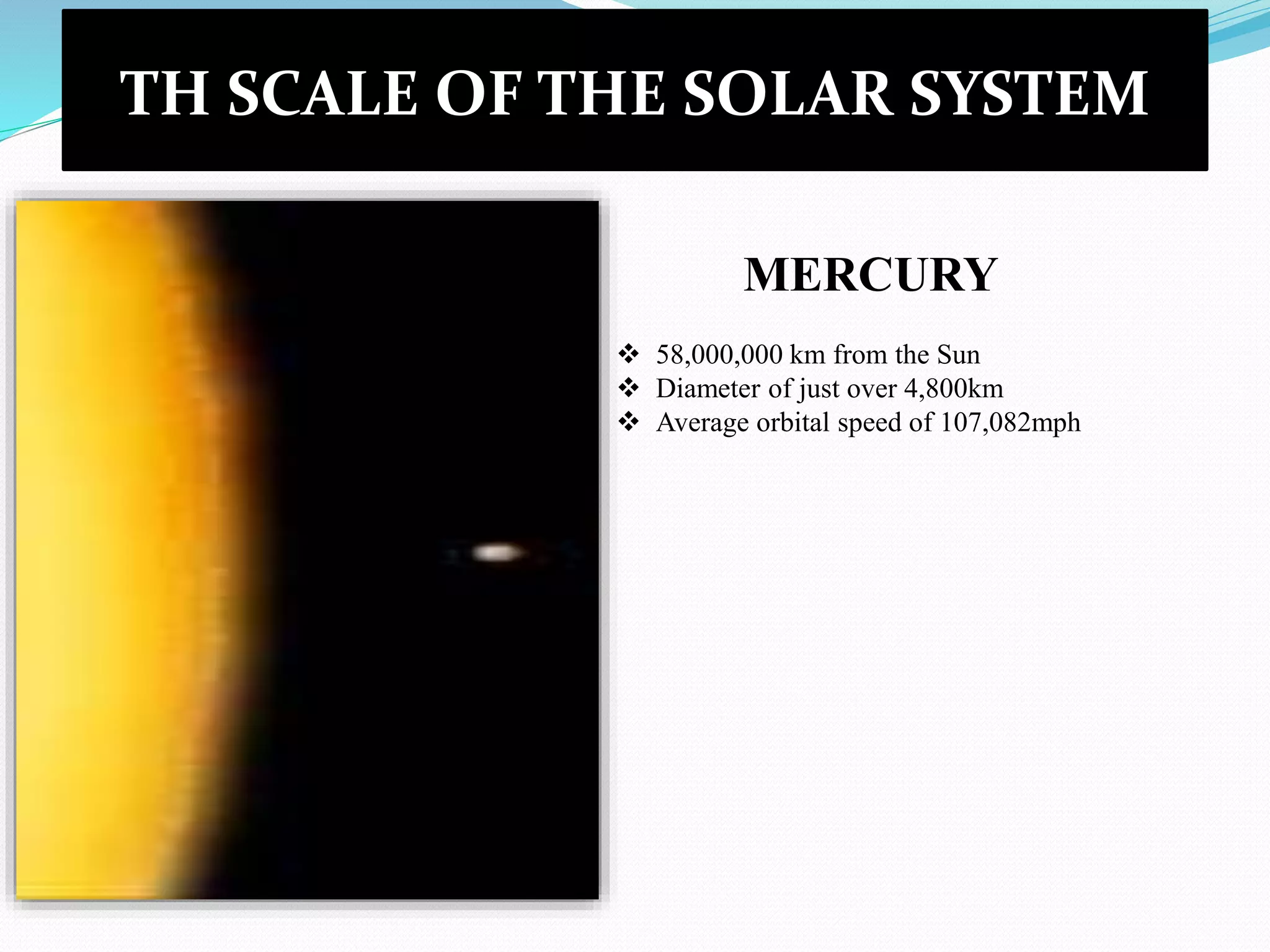 Properties and scale of solar system | PPTX