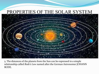 Properties and scale of solar system | PPTX