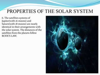 Properties and scale of solar system | PPTX