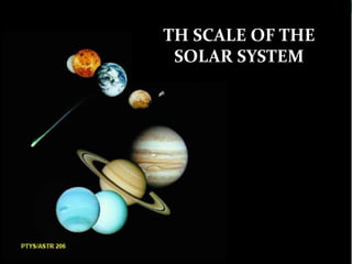 Properties and scale of solar system | PPTX