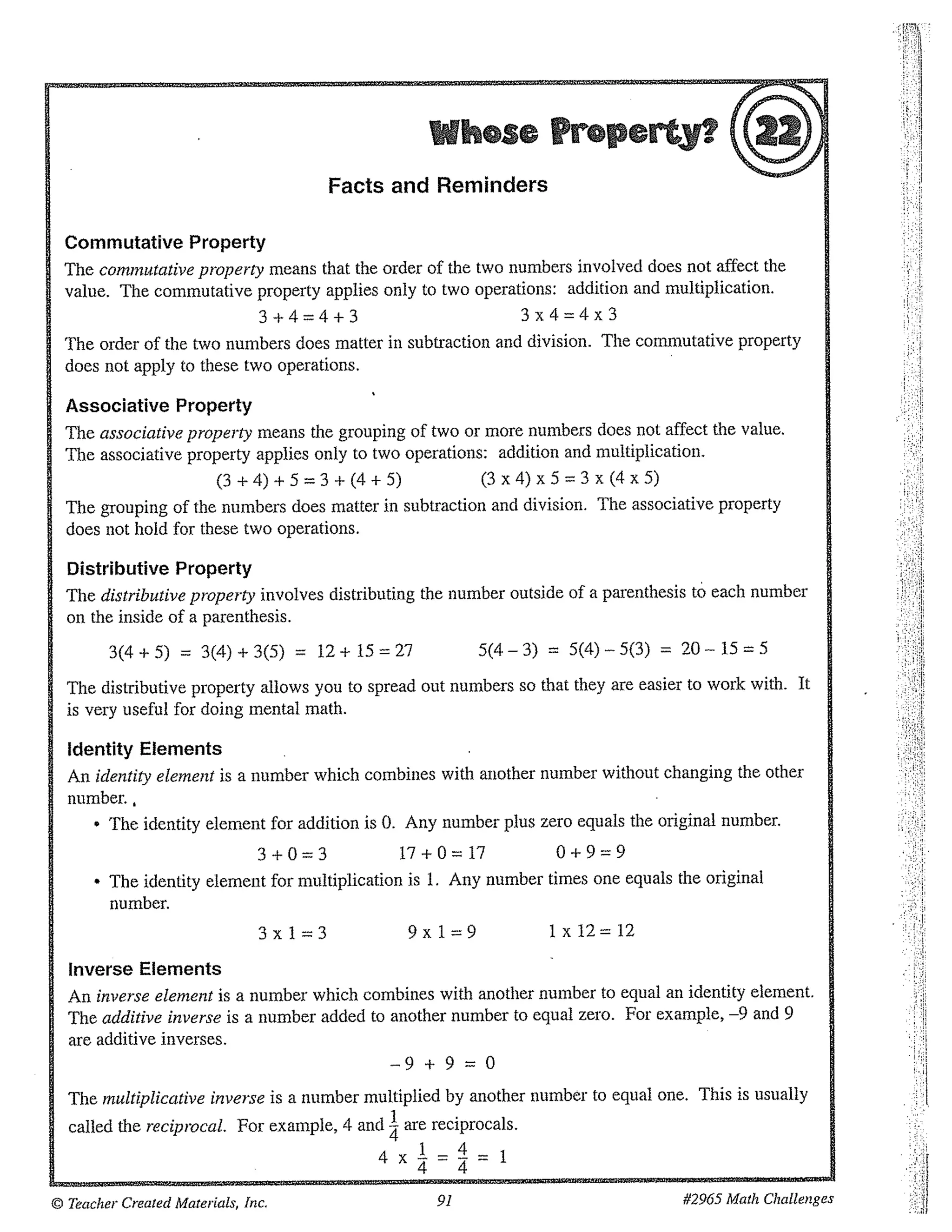 Properties definition sheet | PDF