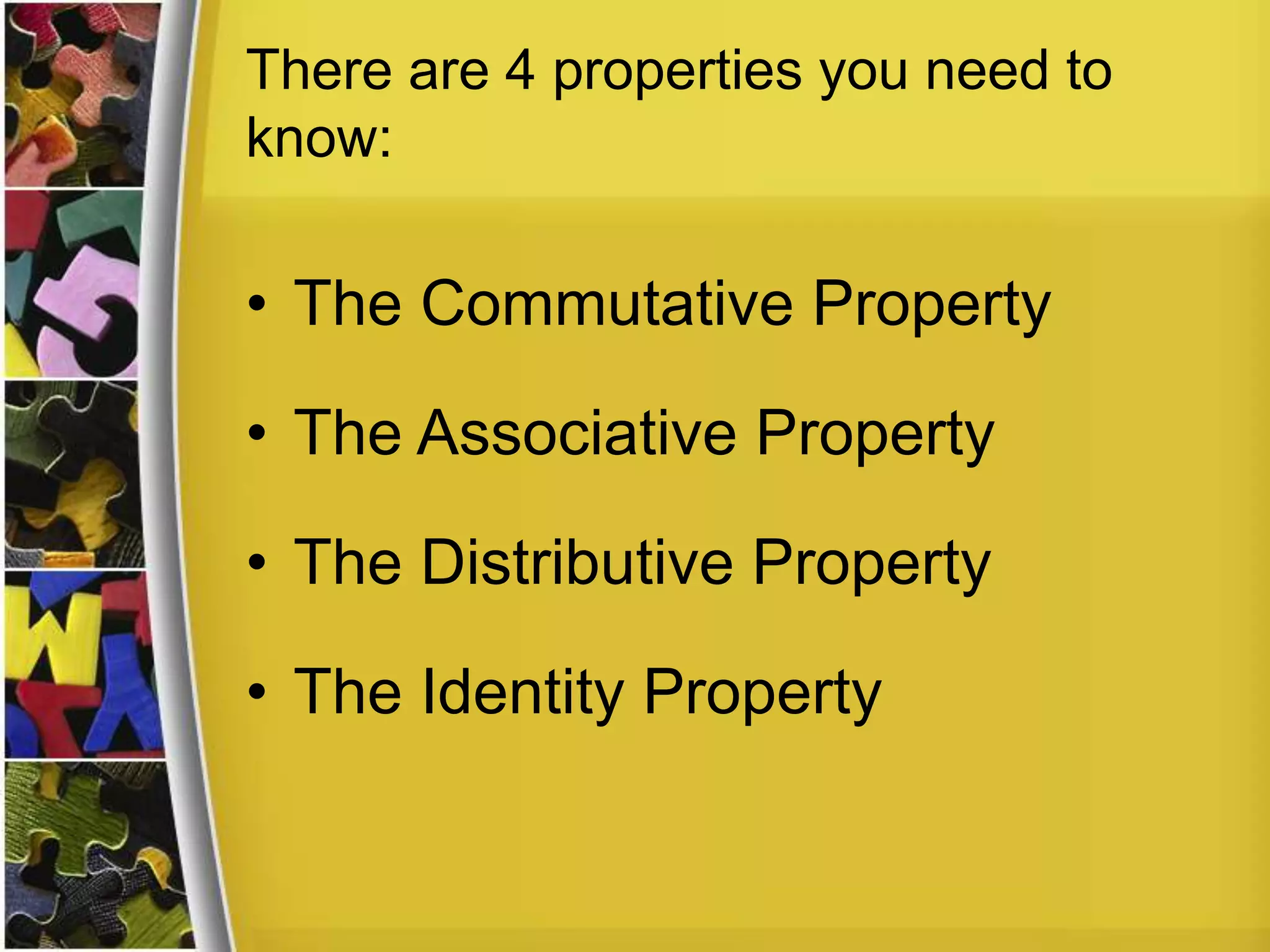 Properties Of Multiplication | PPT
