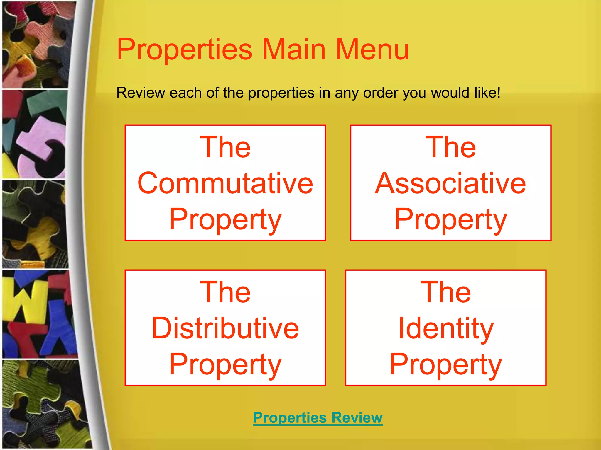 Properties Of Multiplication | PPT