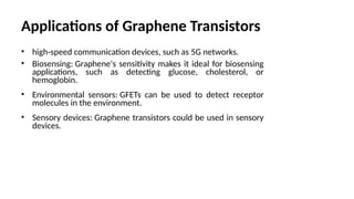 Properties:working Of Graphene Transistor And Its Comparision With Silicon Transistors (1).pptx