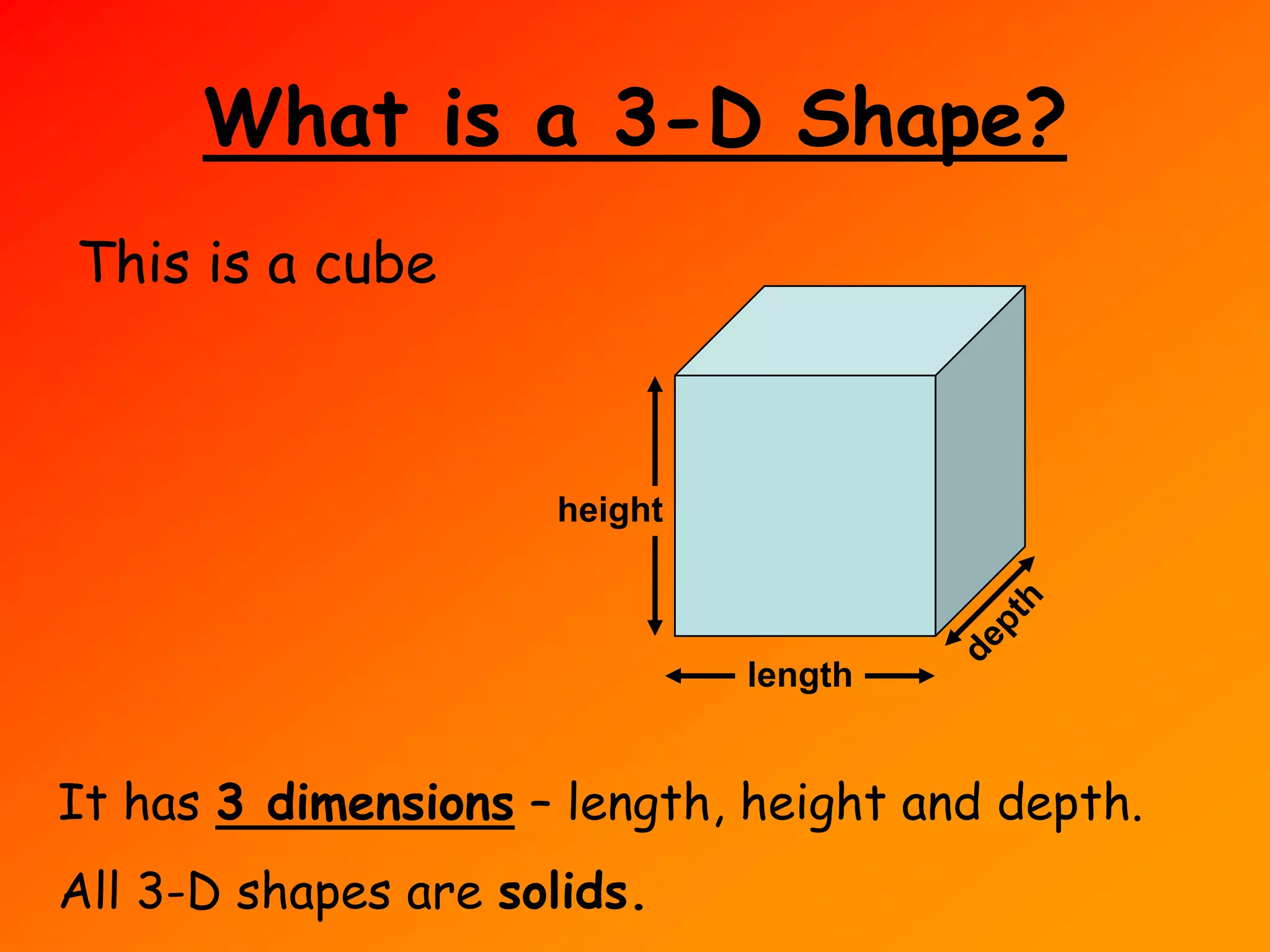 Properties of 3 d shapes | PPTX