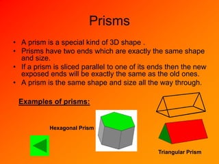 Properties of 3 d shapes | PPTX