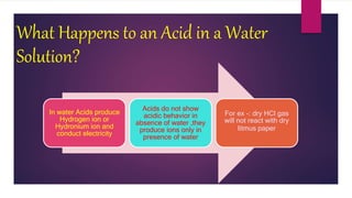 Properties of acid | PPTX