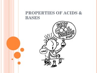 Properties of Acids and Bases and its chemical reaction | PPT