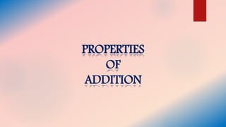 Properties of addition | PPTX | Physics | Science