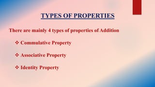 Properties of addition | PPTX | Physics | Science