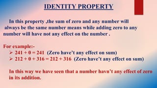 Properties of addition | PPTX | Physics | Science