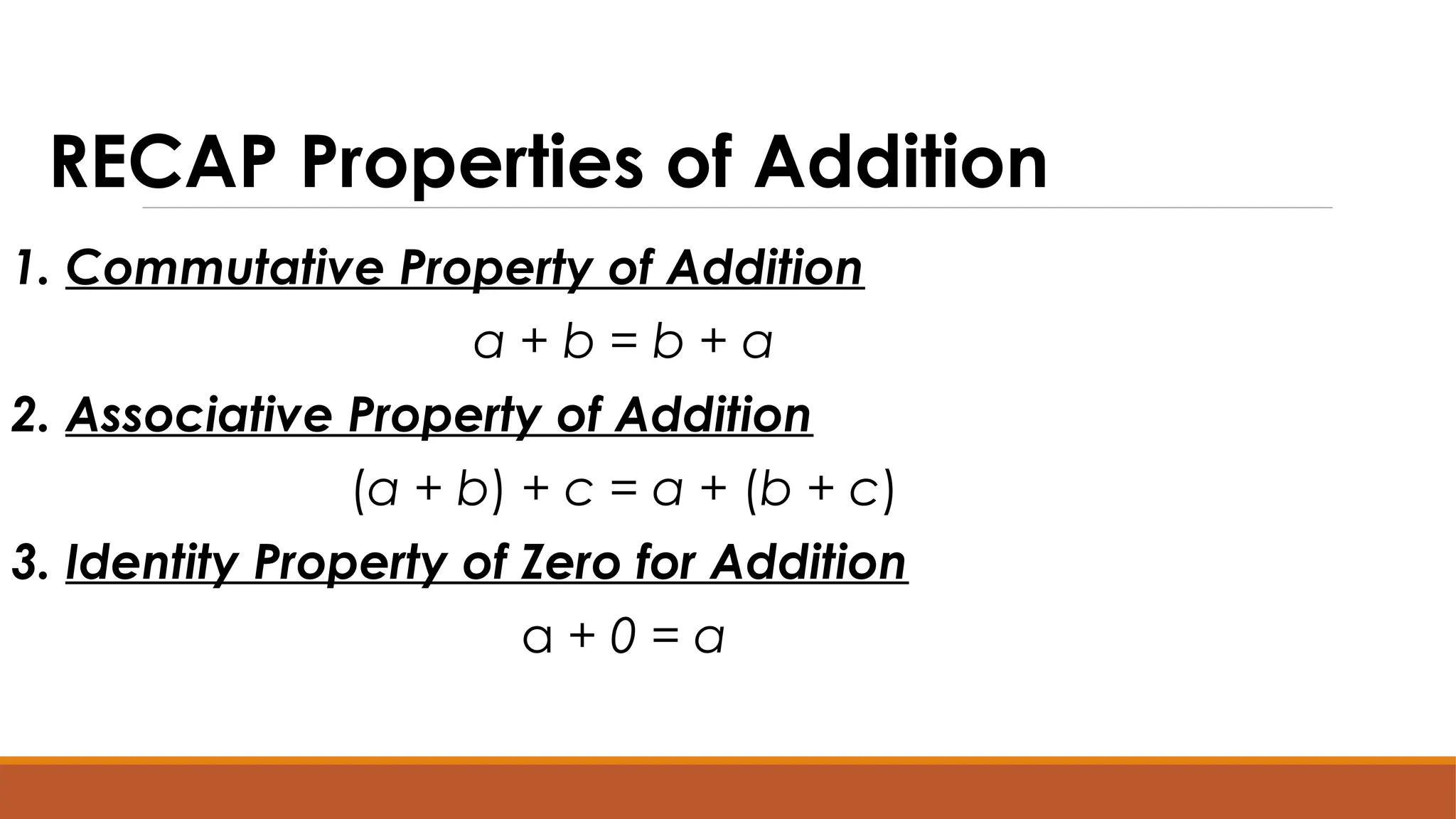 Mathematics 2 Properties of Addition.ppt