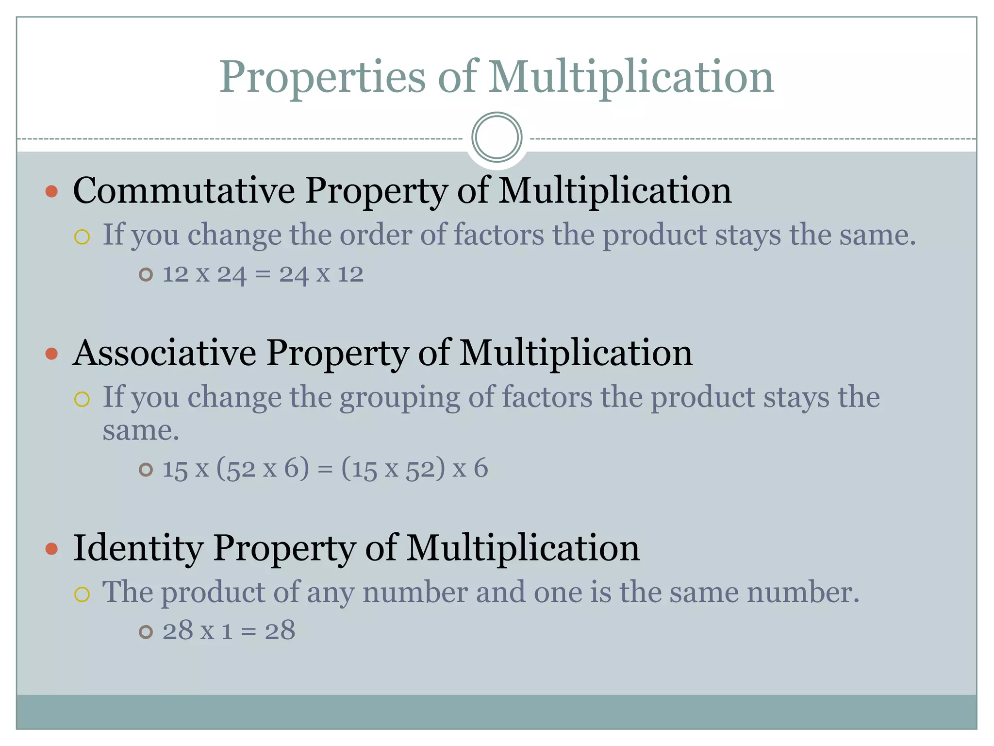 Properties of addition and multiplication | PPTX
