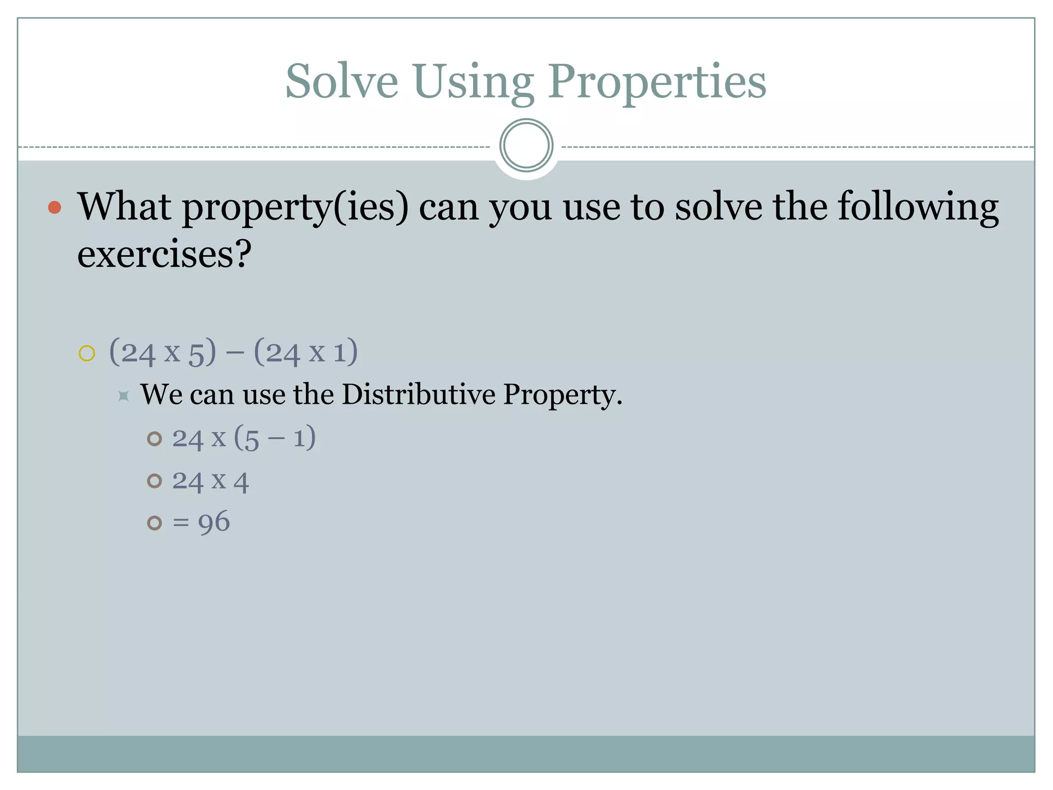Properties of addition and multiplication | PPTX