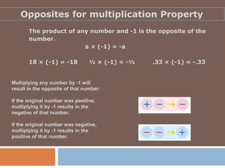 Properties of addition & multiplication | PPTX