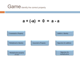 Properties of addition & multiplication | PPTX