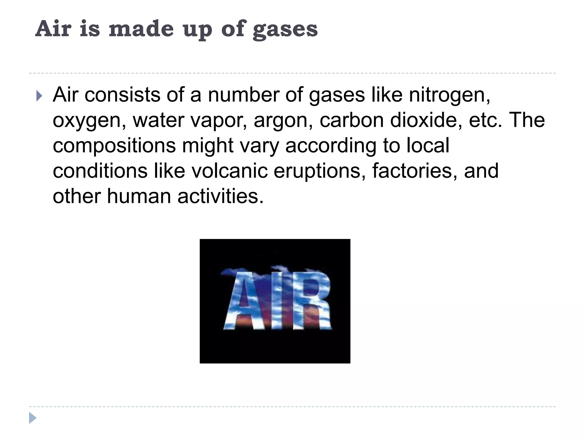 Properties of air | PPTX