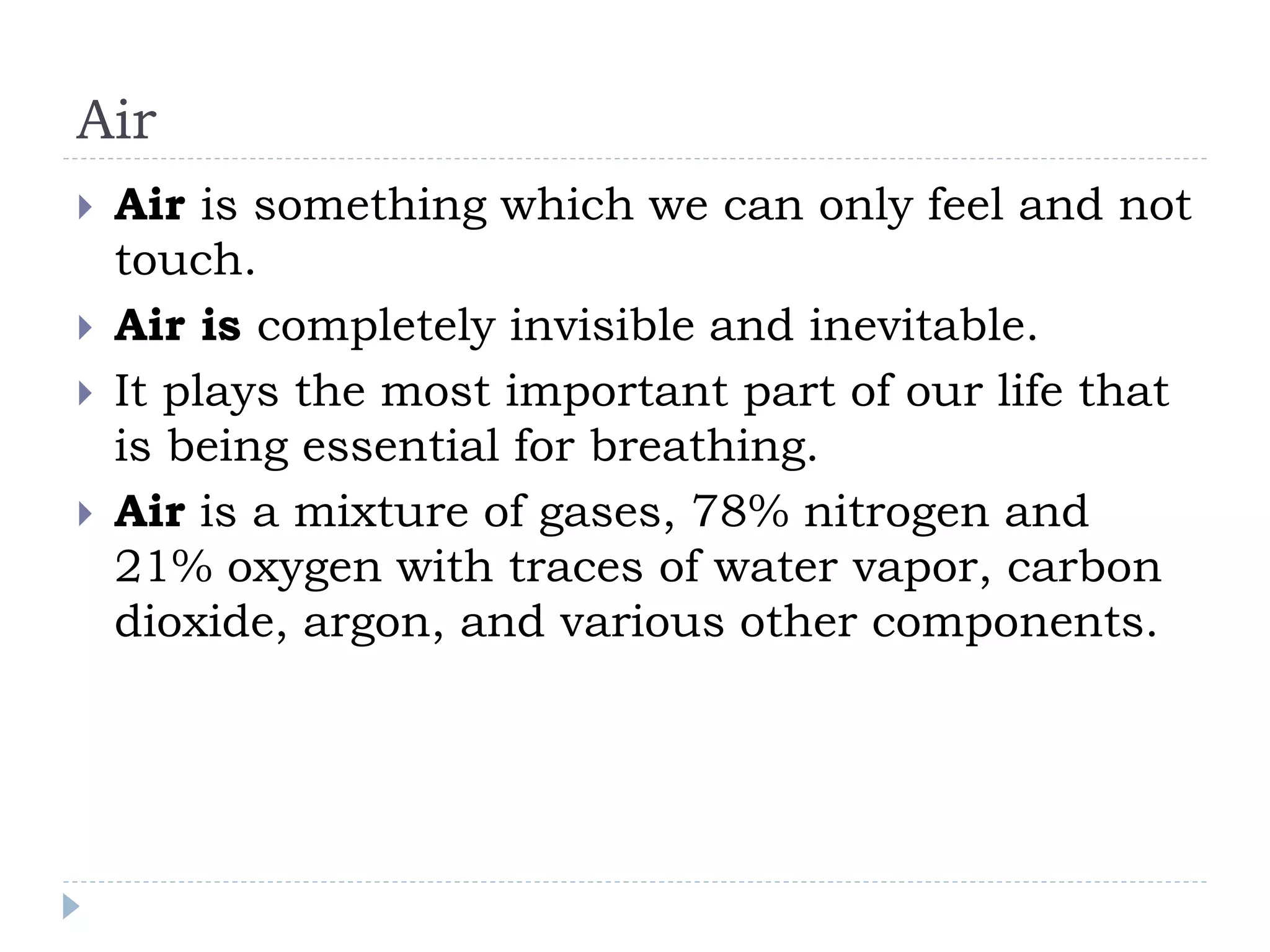 Properties of air | PPTX