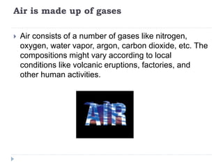 Properties of air | PPTX