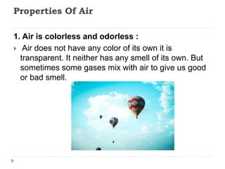 Properties of air | PPTX