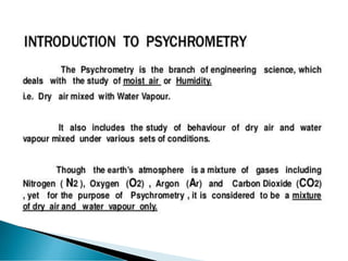 Properties of air water mixtures | PDF
