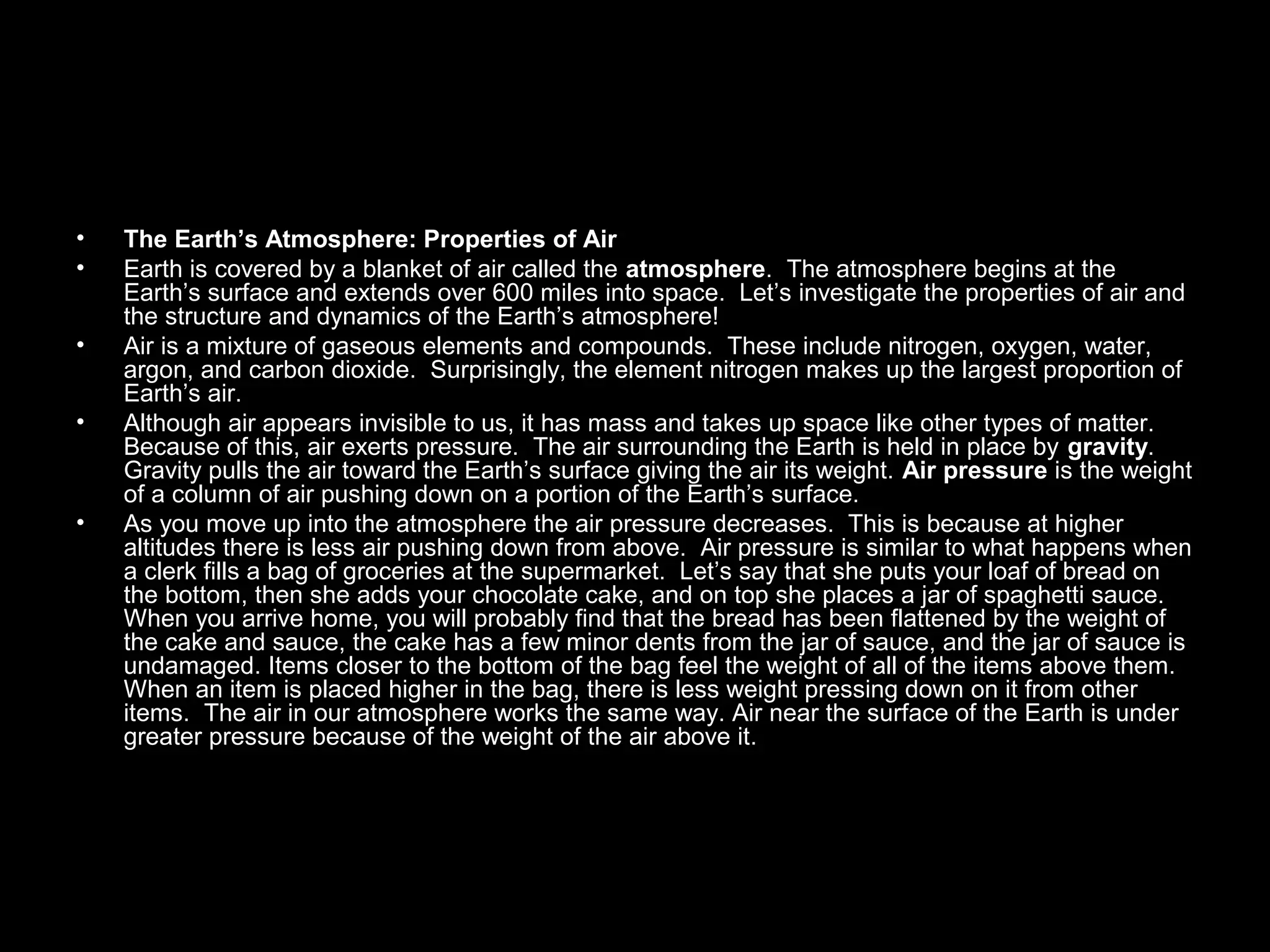 Properties Of Air | PPT