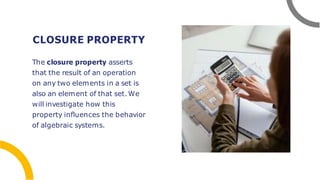 properties of algebraic system distric m | PPT
