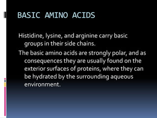 Properties of amino acid side chains report ni lady | PPTX | Chemistry ...