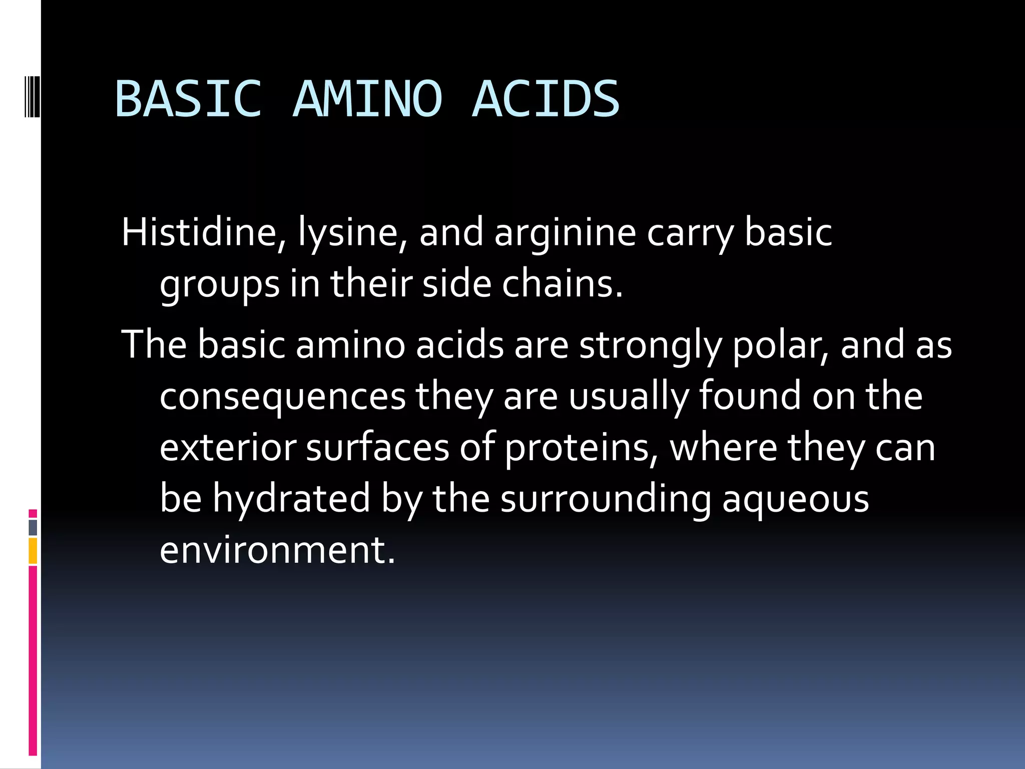 Properties of amino acid side chains report ni lady | PPTX