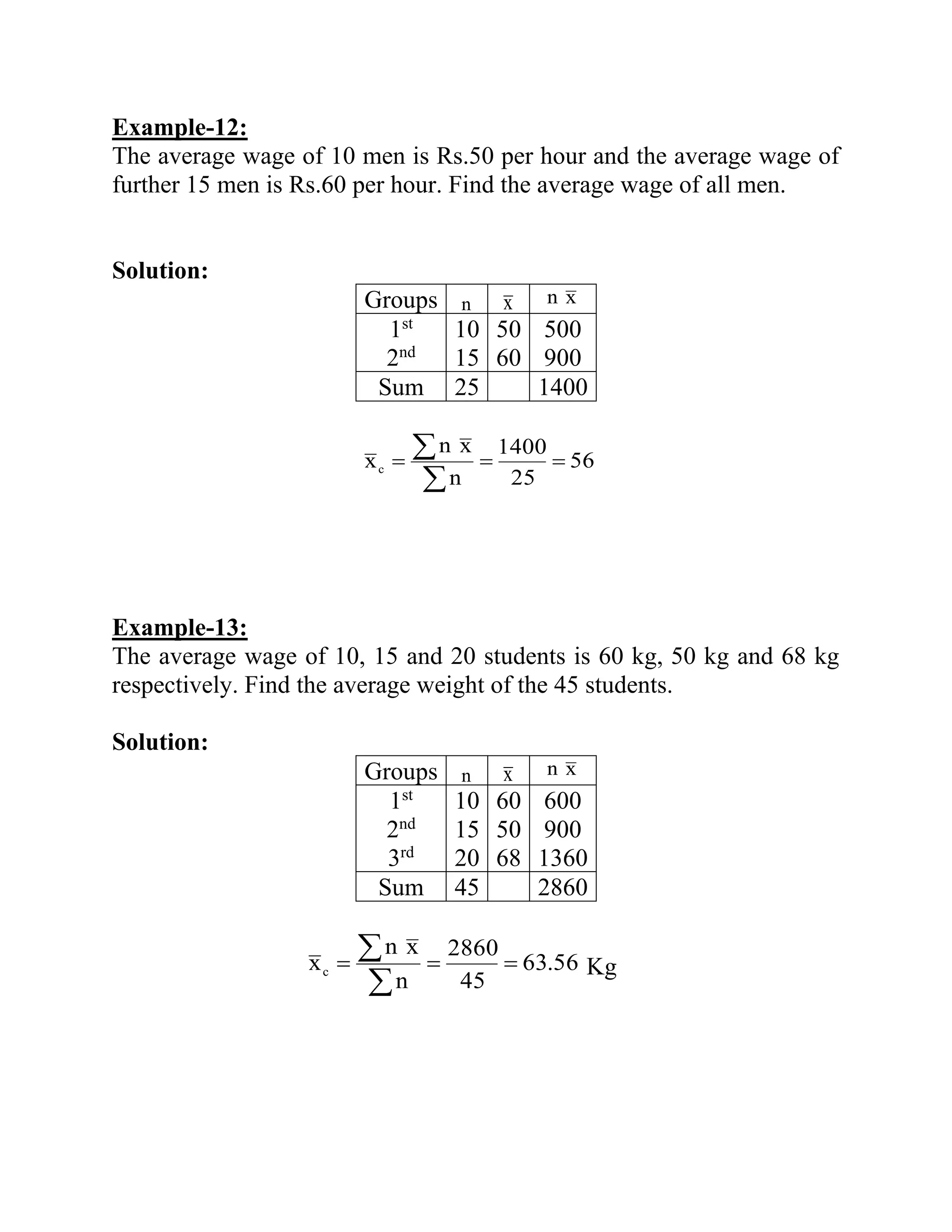 Properties of arithmetic mean | PDF