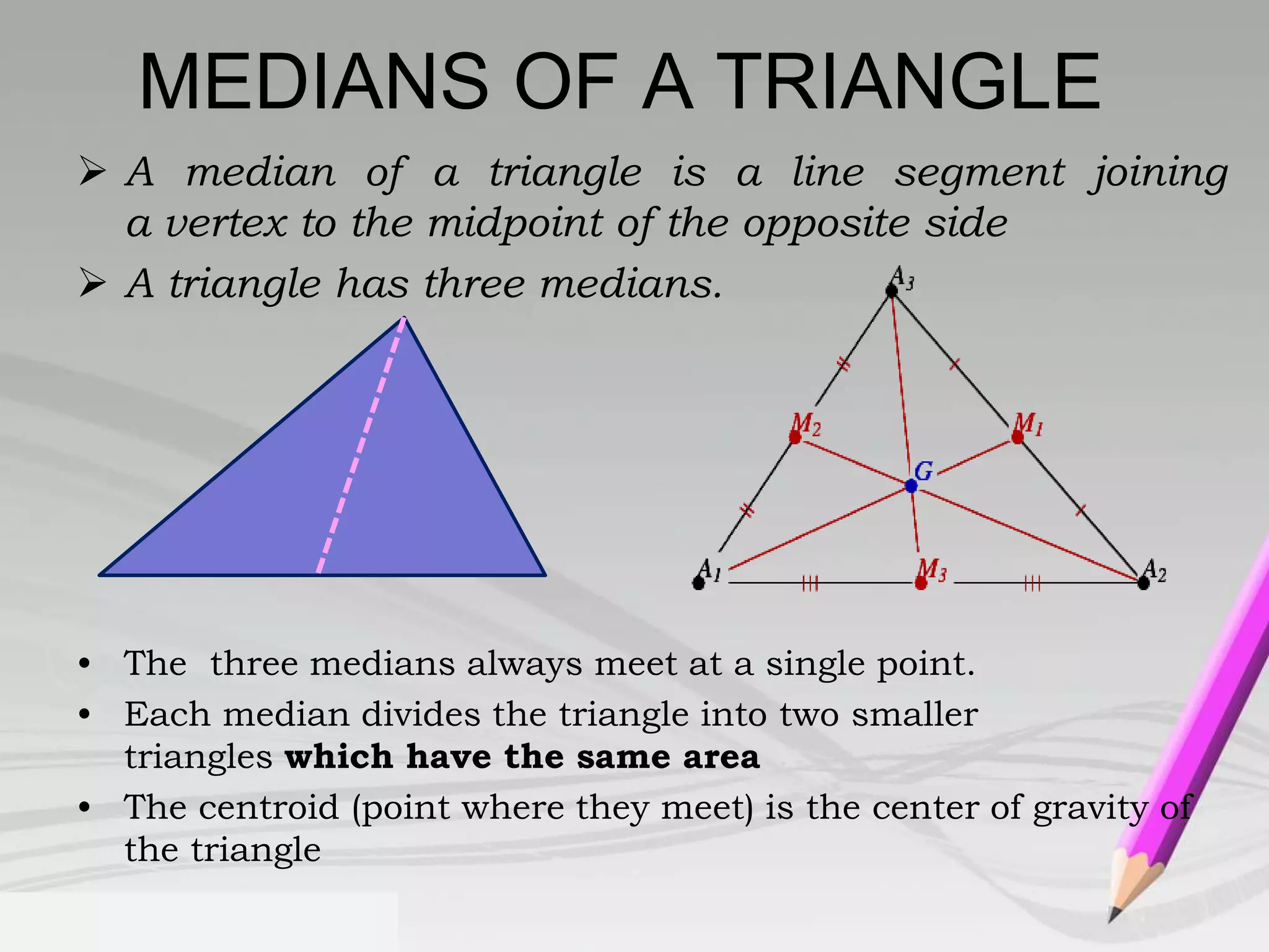 Properties of a triangle | PPTX