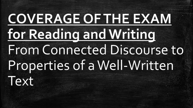 Properties of a well written text | PPTX