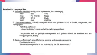 Properties of a well written text | PPTX