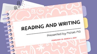 PROPERTIES OF A WELL- WRITTEN TEXT_ORGANIZATION, COHERENCE AND COHESION ...