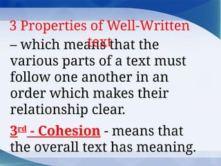 Properties of a well written text 1.pptx