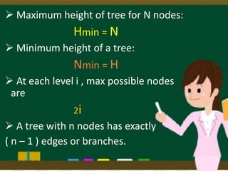 Properties of binary tree | PPTX