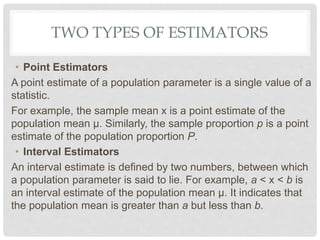 Properties of estimators (blue) | PPTX