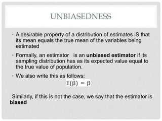 Properties of estimators (blue) | PPTX