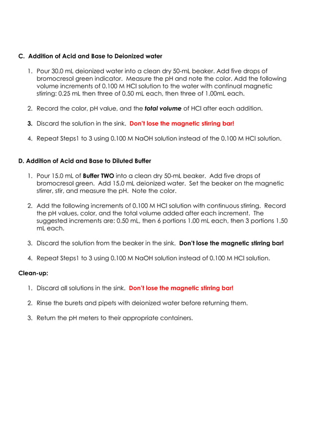 Properties of buffers | PDF | Chemistry | Science