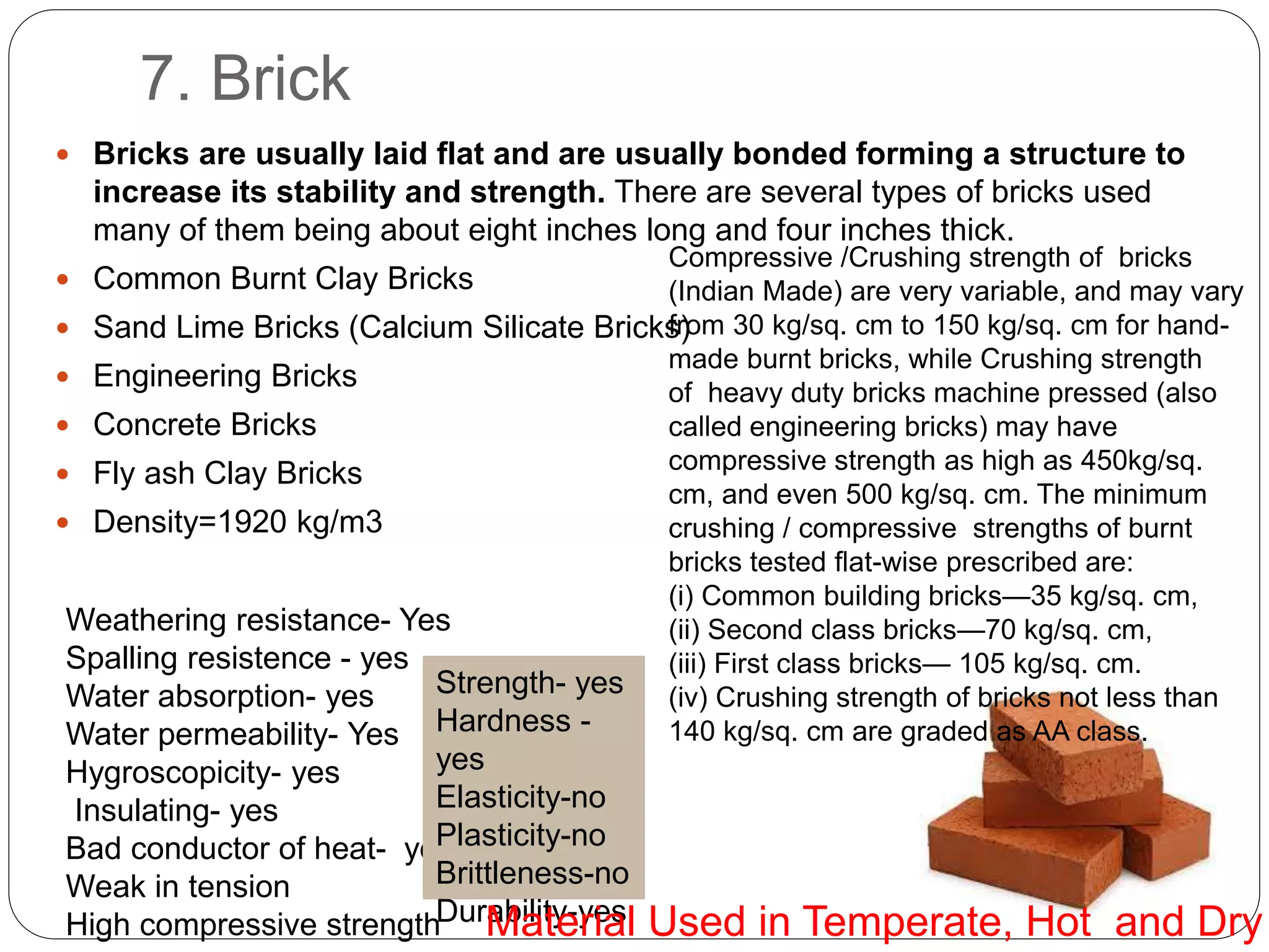 Properties of building materials part 2 | PPTX