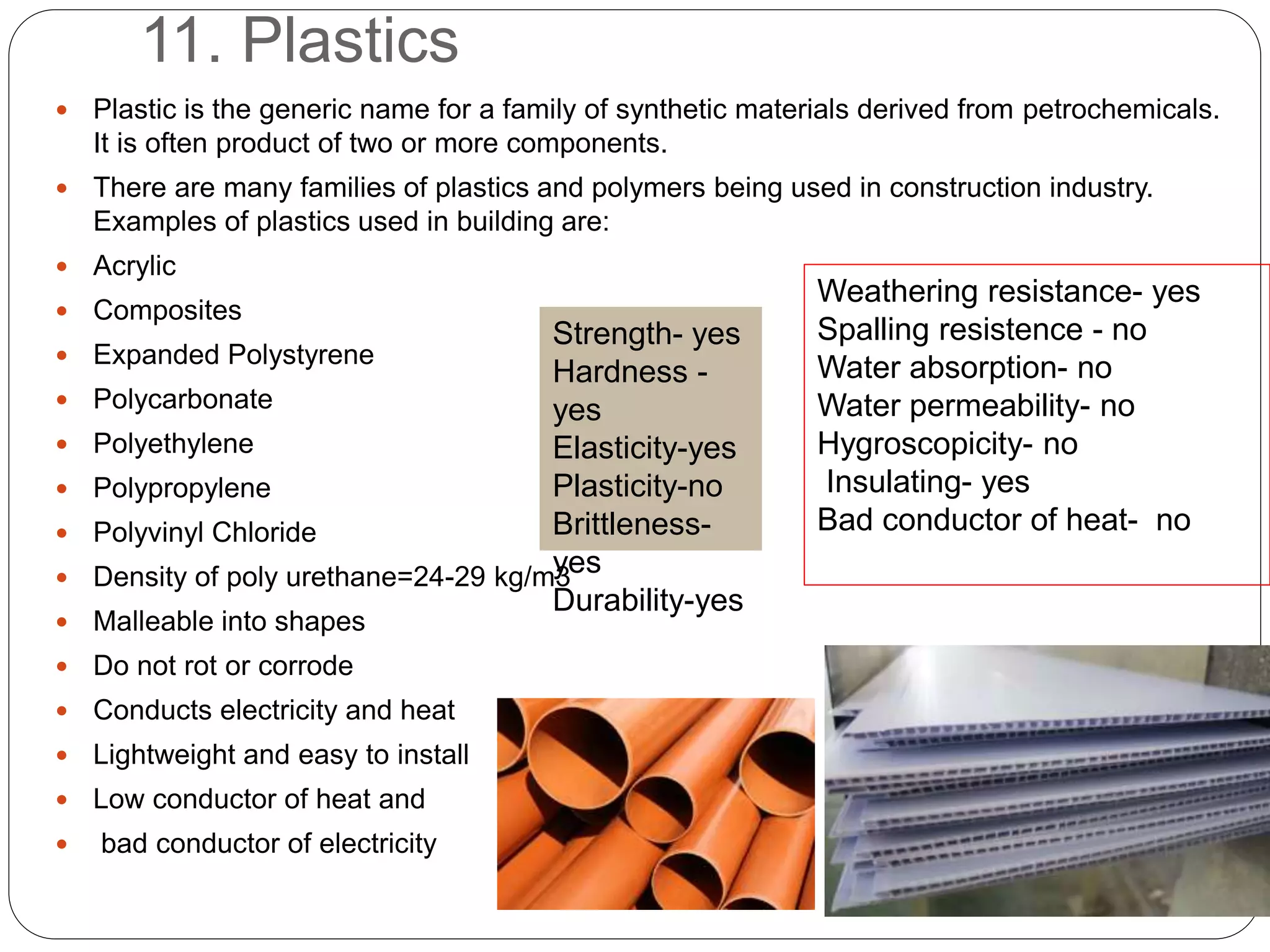 Properties of building materials part 2 | PPTX