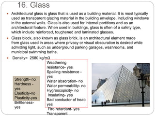 Properties of building materials part 2 | PPTX