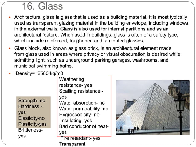 Properties of building materials part 2 | PPTX