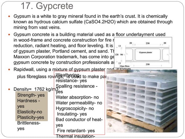Properties of building materials part 2 | PPTX