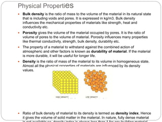 Properties of building materials part 2 | PPTX