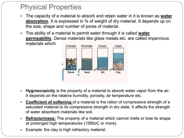 Properties of building materials part 2 | PPTX