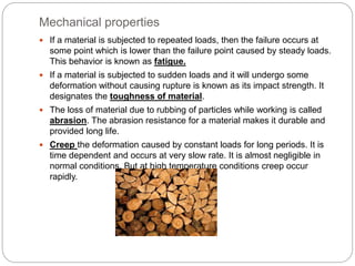 Properties of building materials part 2 | PPTX