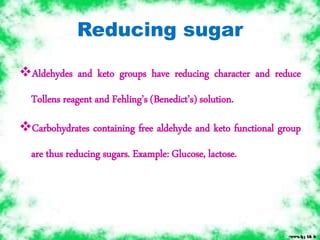 Properties of carbohydrates | PPTX